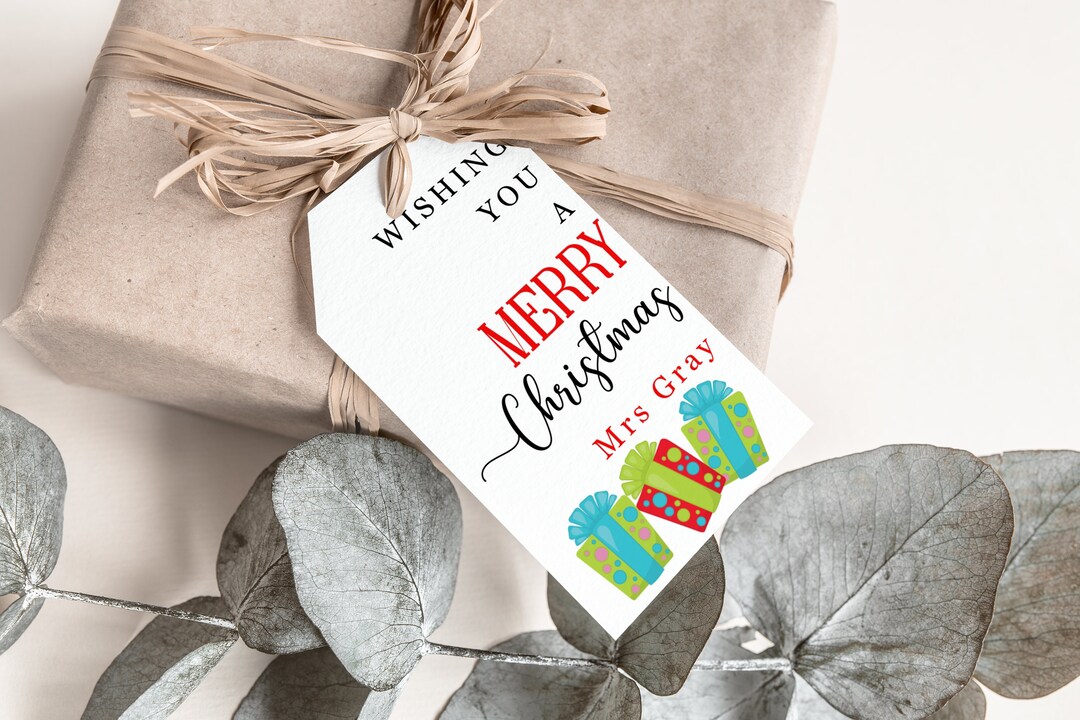 Editable Christmas Gift Tags Editable Christmas Favor Cards Editable ...