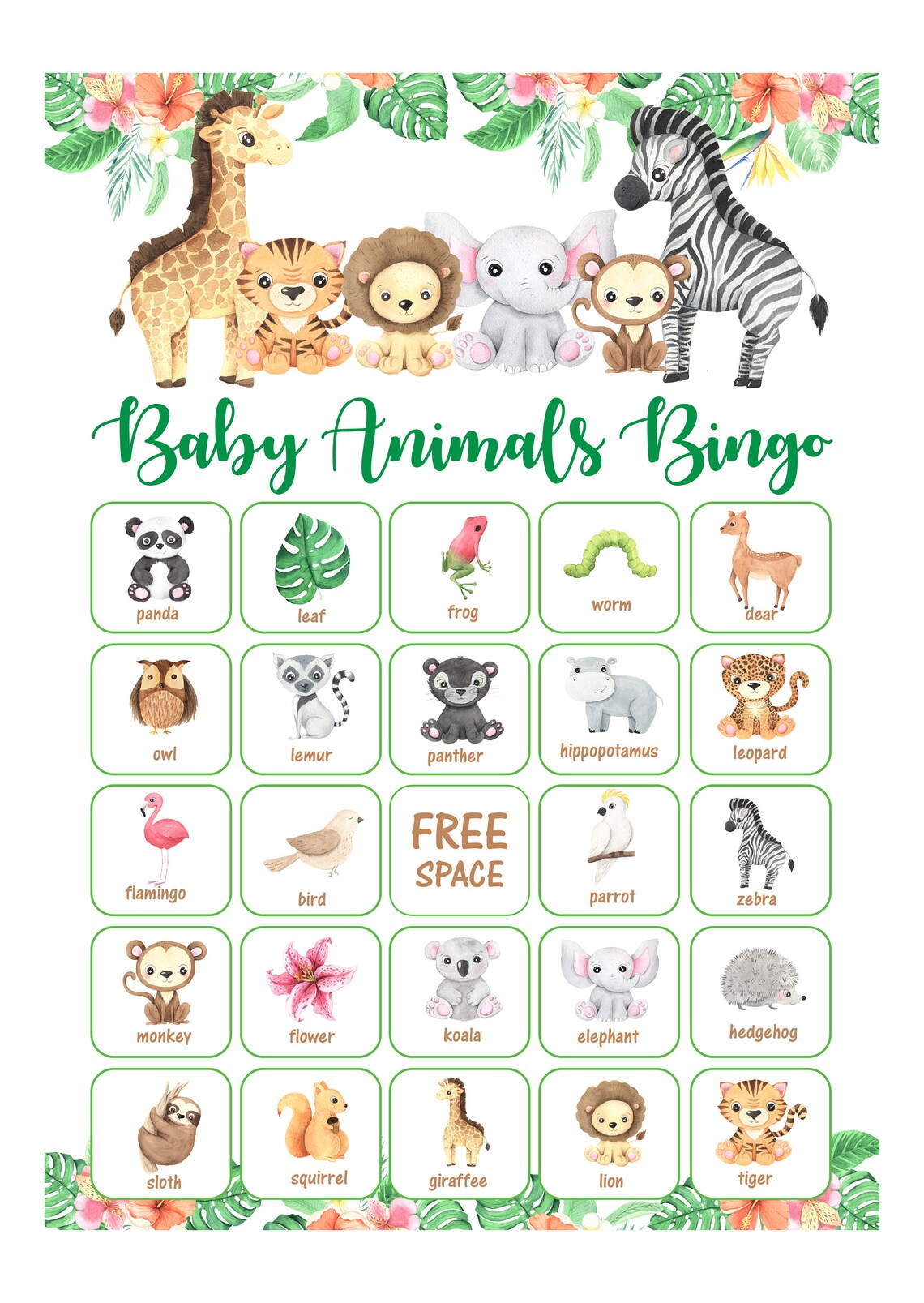 BINGO Game Party Games to Print Printable Games BINGO for - Etsy