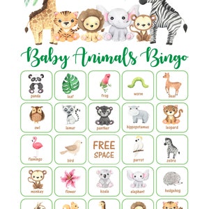 Bingo Game Party Games to Print Printable Games Bingo for Young Kids ...