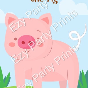 Pin the Tail on the Pig Printable Game. Instant Download Instant ...