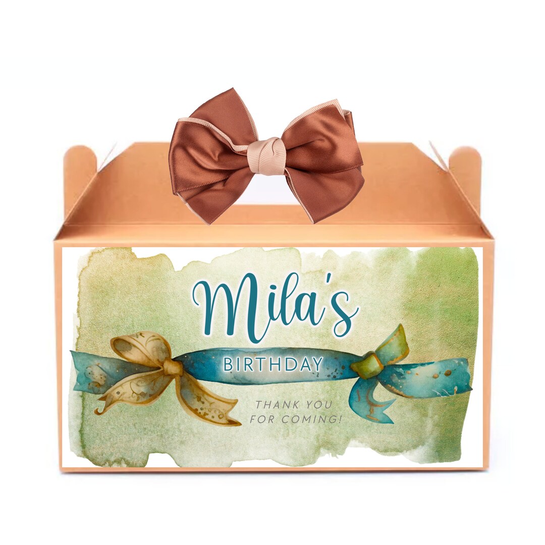 Editable Fairytale Birthday Party Gable Gift Box Labels, Fairytale ...