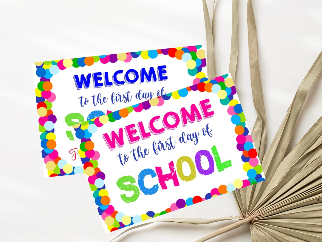 Back to School Gift Tags Welcome to the First Day of School Gift Tags ...