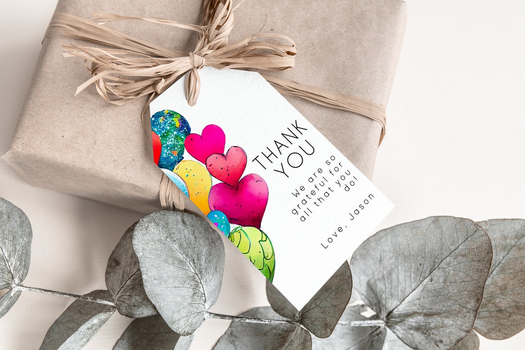 Editable Appreciation Tags Appreciation Editable Tags Personalized ...