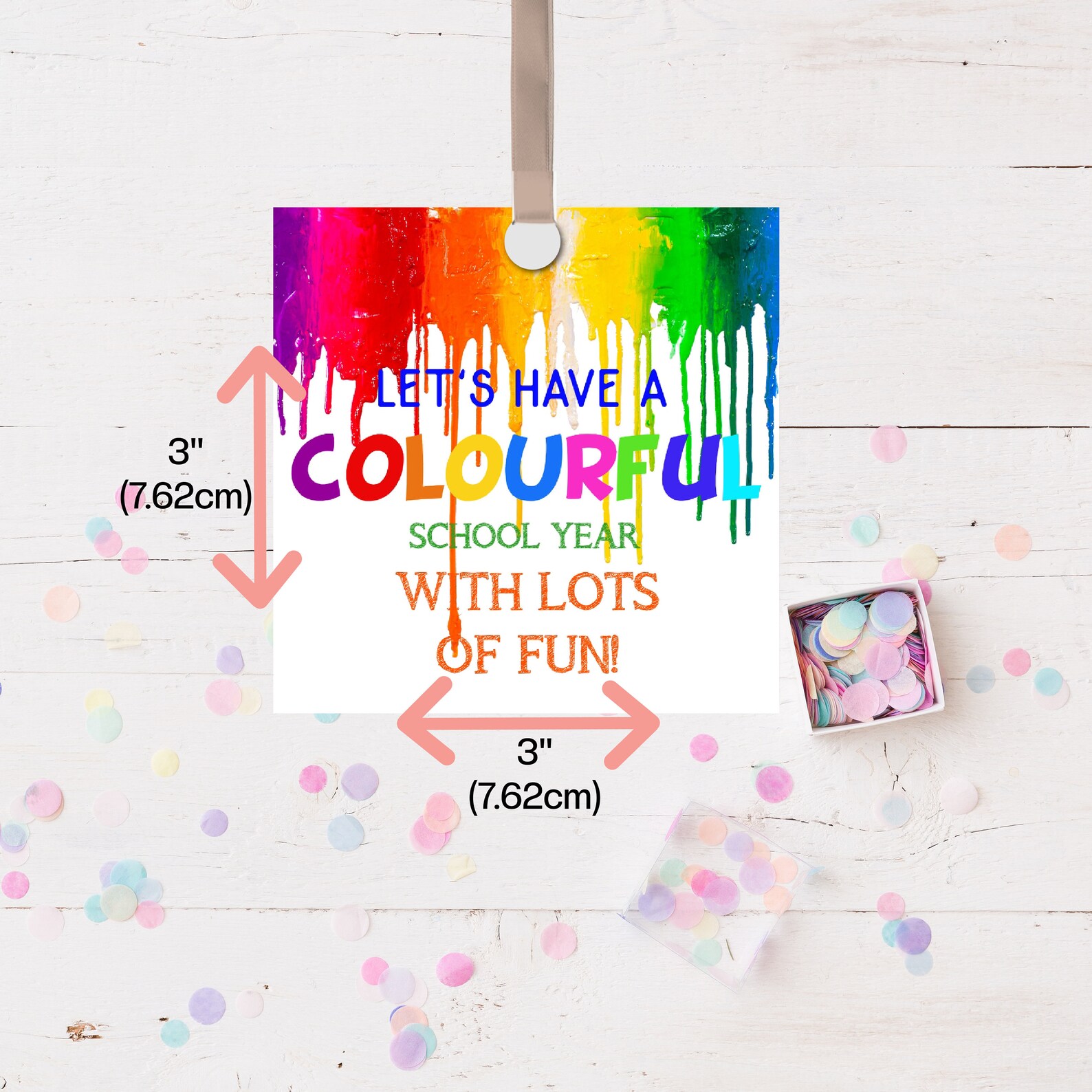 First Day of School Tag for Instant Printing Let's Have A Colourful ...