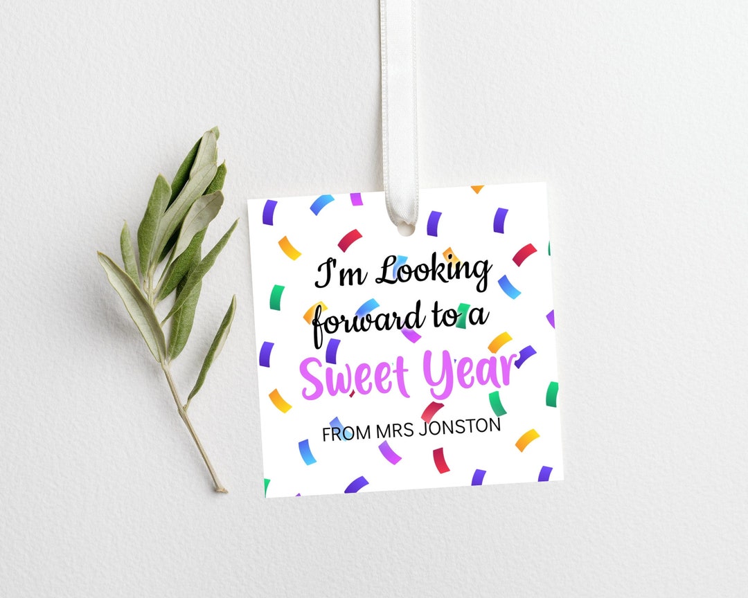 First Day Back at School Gift Tags Editable in Corjl A Sweet Year Tag ...
