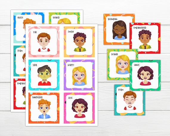 Charades Game set for kids - 36 printable charades games, Instant ...