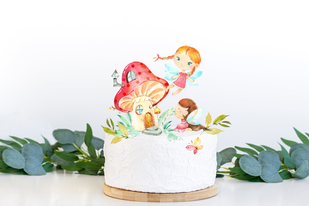 Fairies Birthday Cake Topper for Instant Printing 15 Fairy Cake Toppers ...
