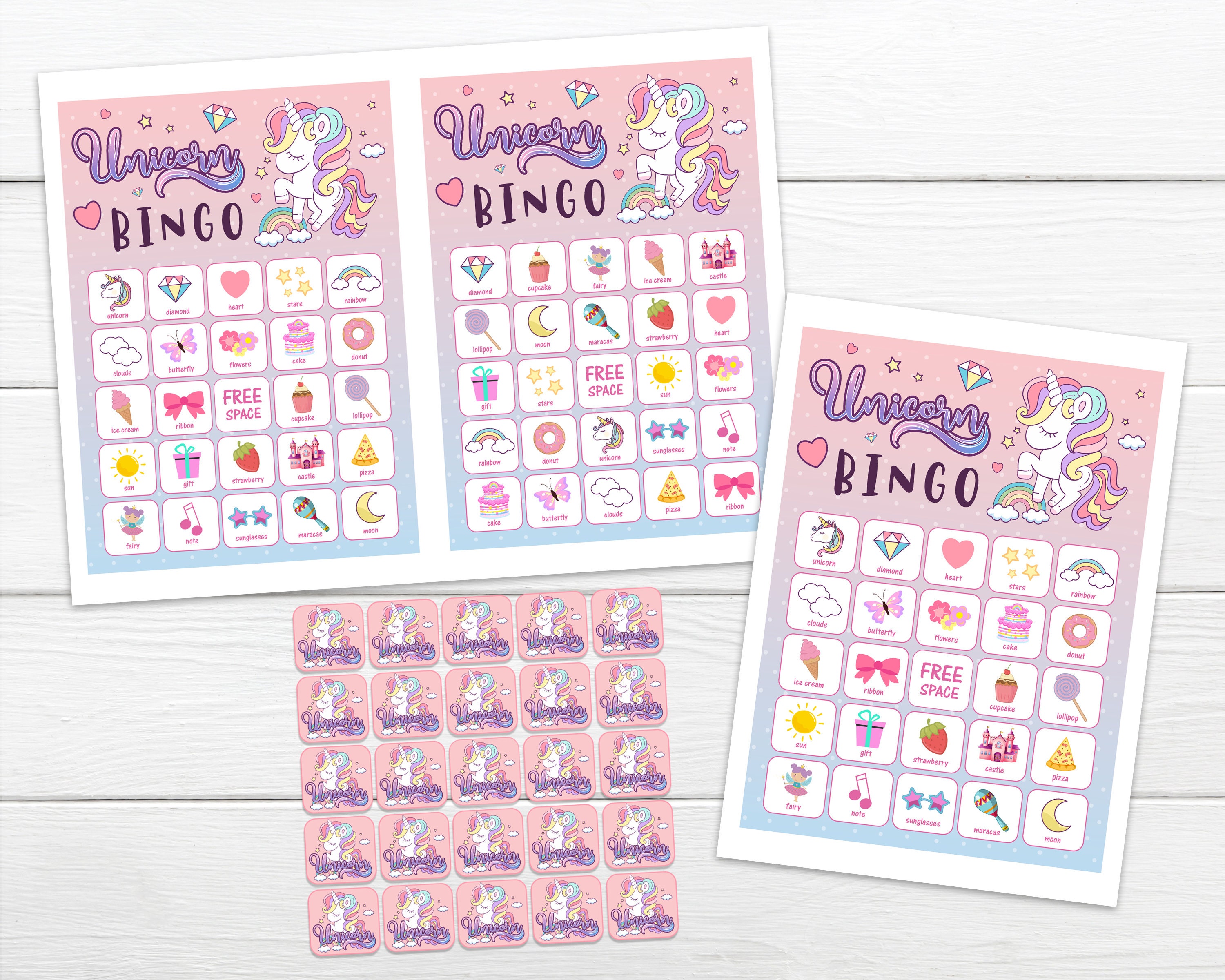 Unicorn BINGO Game Unicorn BINGO Printable Bingo Game - Etsy Australia