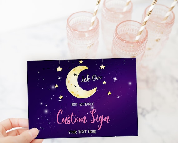 Sleepover Birthday Signs