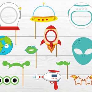 Space Party Props. Outer Space Photo Booth Props Space Printable Props ...