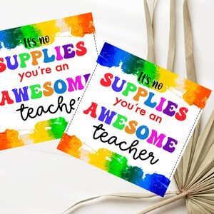 Teacher Appreciation Gift Tag Best Teacher Staff Appreciation Gift Tag ...