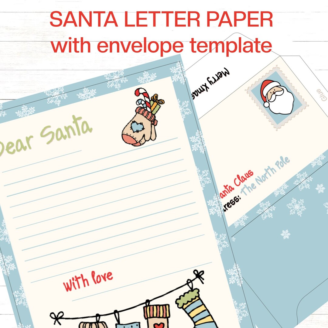 Letter to Santa Note Paper for Instant Printing Letter to Santa ...