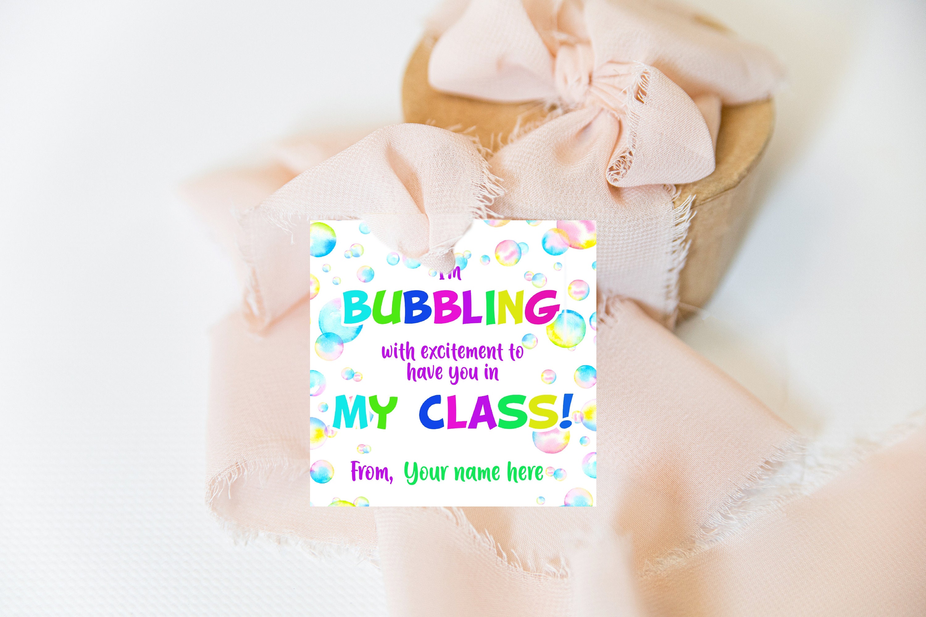 Editable First Day of School Gift Tag for Instant Editing First Day of ...