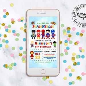 Superhero Birthday Party Bundle Superhero Party Printable Bundle Supers ...