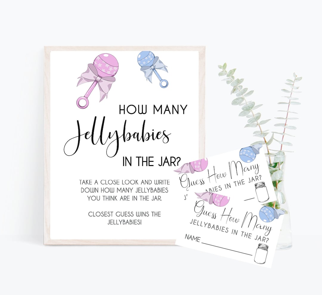 Baby Shower Game Instant Print Gender Reveal Party Game Baby Shower How ...
