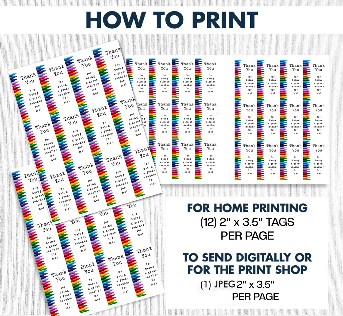 Editable Teacher Thank You Tags Editable Teacher Appreciation Tags ...