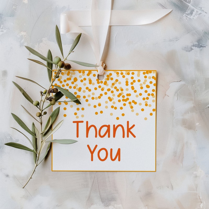 Orange Thank You - Etsy