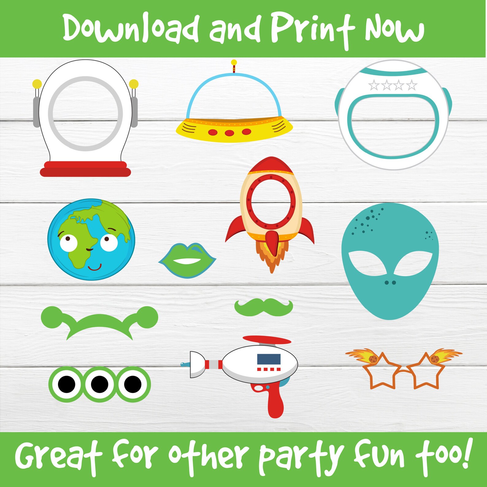 SPACE PARTY PROPS. Outer Space Photo Booth Props Space - Etsy Australia