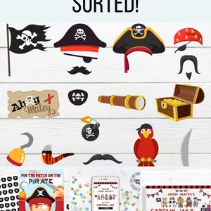 Pirate Party Props. Pirate Photo Booth Props for Instant Download ...