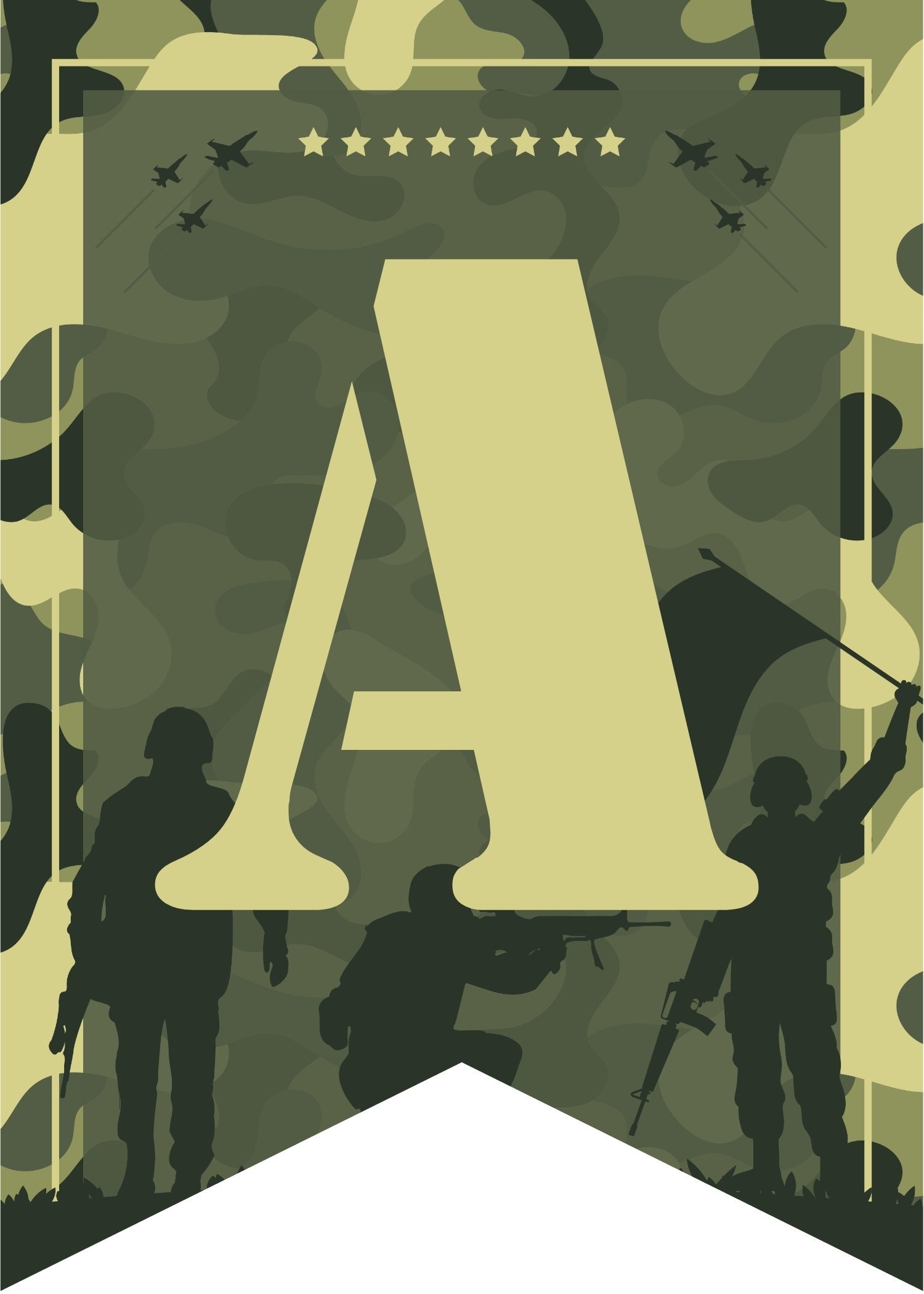 ARMY BIRTHDAY Party Bunting/banners You Personalise Edit | Etsy