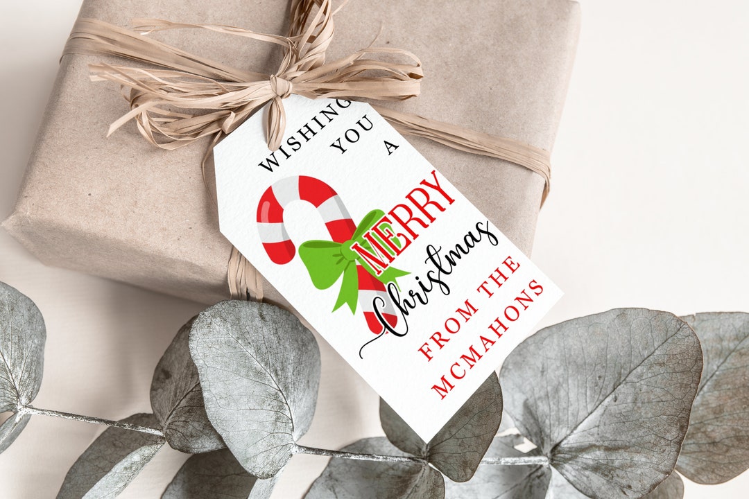 Editable Christmas Gift Tags Editable Christmas Favor Cards Editable ...