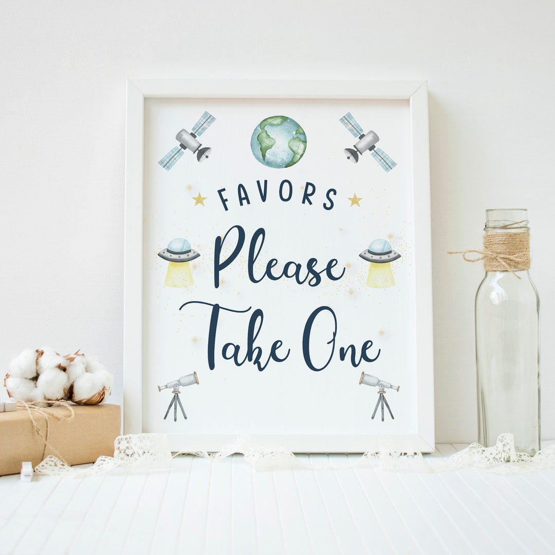 Outer Space Instant Download Party Food Signs X 3, Editable Outer Space ...