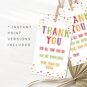 Editable Appreciation Tags Personalized Appreciation Editable Tags ...