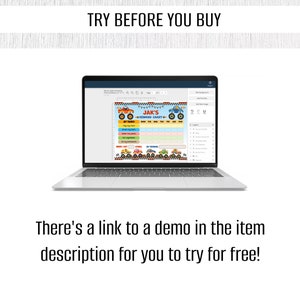 Editable Monster Truck Reward Chart Editable Monster Truck Chore Chart ...