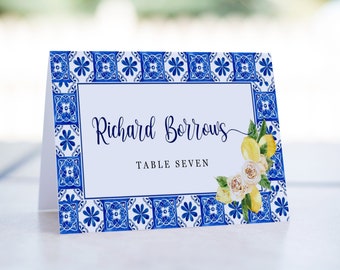 Mediterranean Place Cards - Etsy