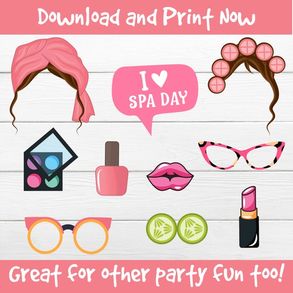 Spa Party Photo Booth - Etsy