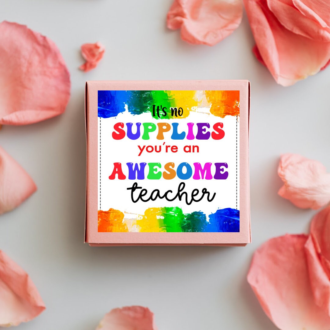 Teacher Appreciation Gift Tag Best Teacher Staff Appreciation Gift Tag ...