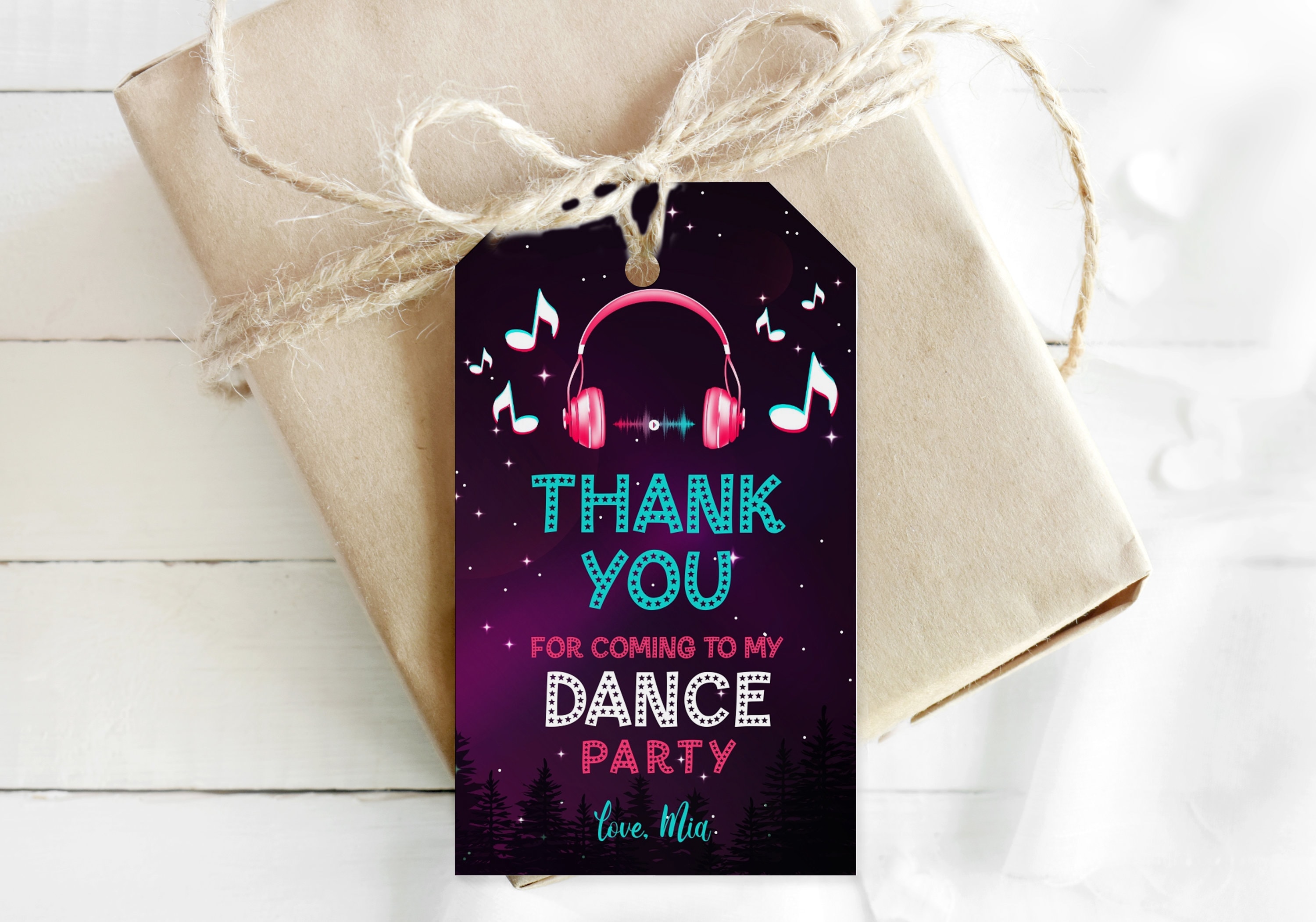 Dance Gift Tags