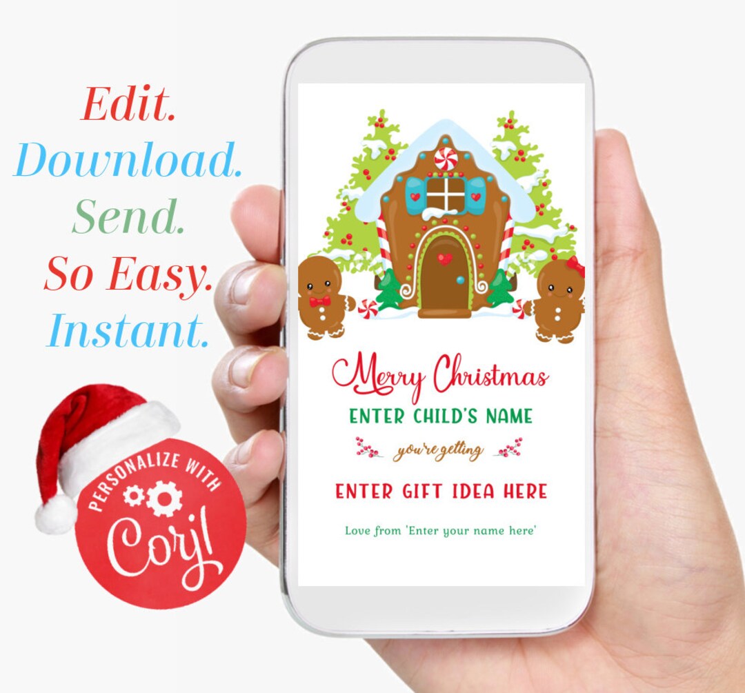 Christmas Gift Text Voucher Template Christmas SMS Gift Voucher ...