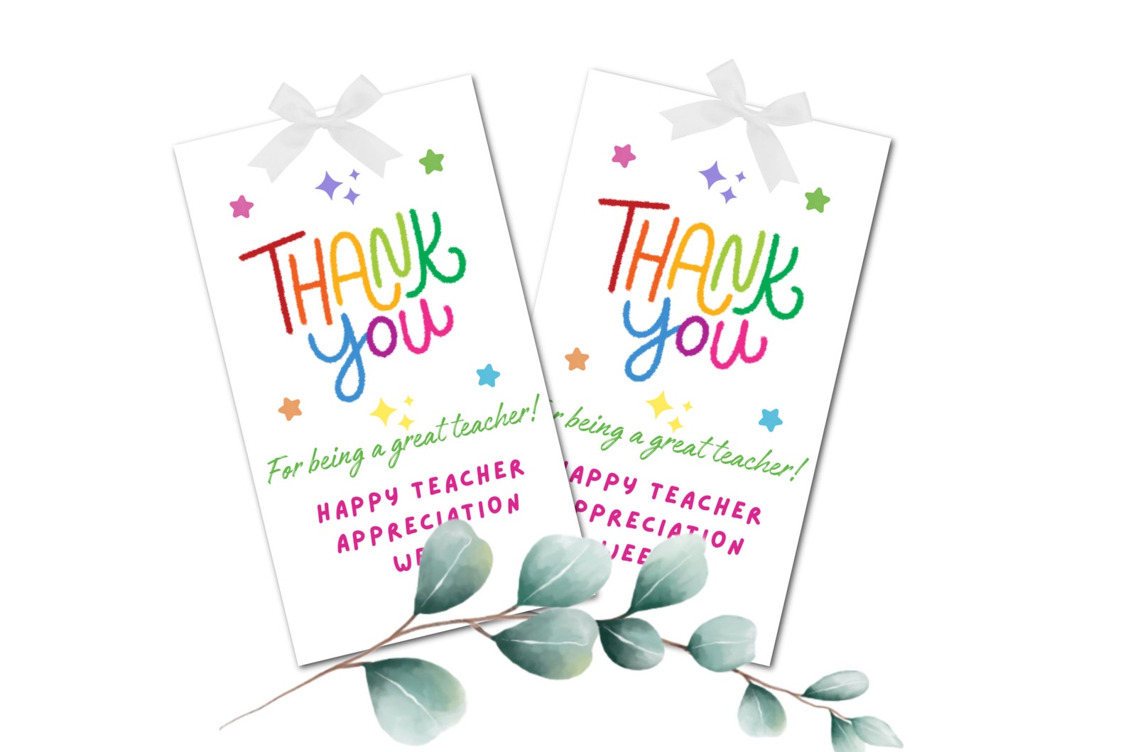 Appreciation Tags Teacher Appreciation Week Tags Teacher Thank You Tags ...
