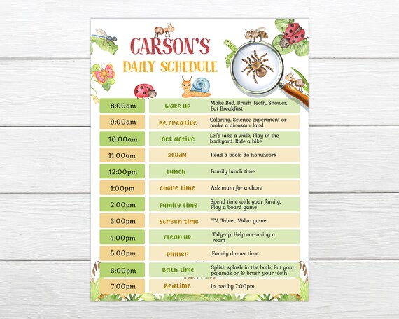 Home School Daily Routine Chore Chart Homeschooling - Etsy