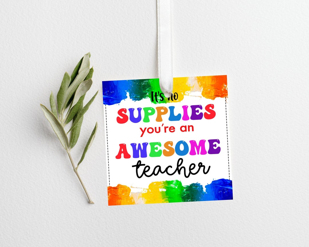 Teacher Appreciation Gift Tag Best Teacher Staff Appreciation Gift Tag ...