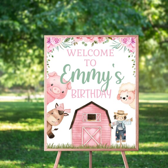 Welcome sign, Editable Farm welcome sign, Customisable welcome sign ...