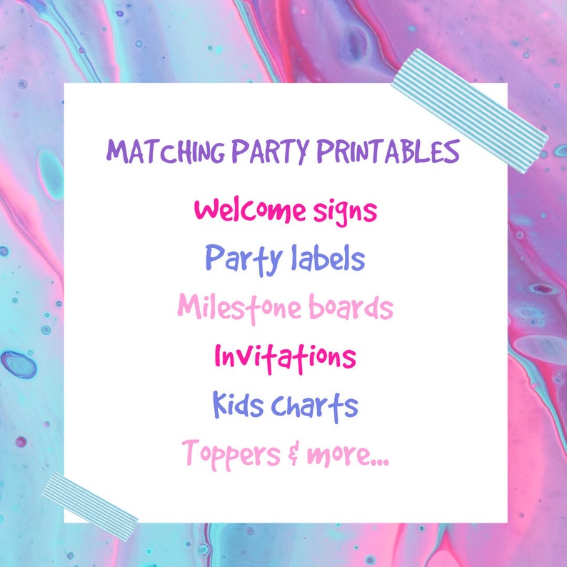 Rainbow Confetti Cupcake Toppers for Instant Printing. - Etsy