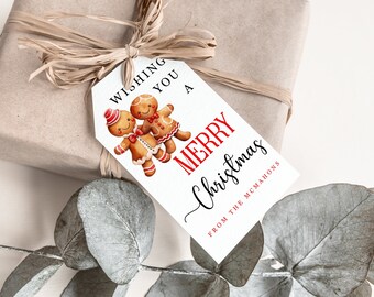Editable Christmas Gift Tags Editable Christmas Favor Cards Editable ...
