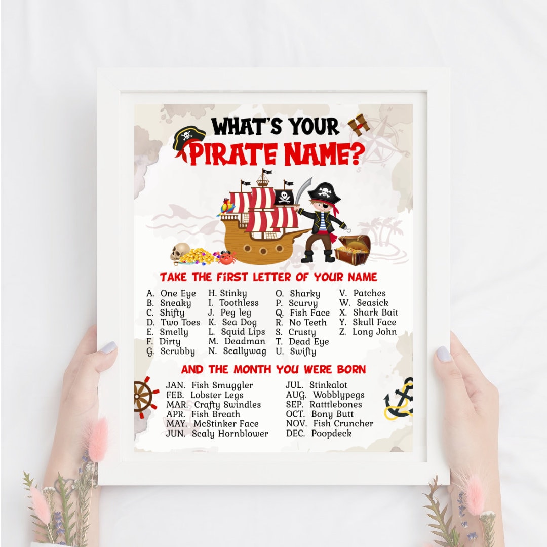 Pirate Party Game INSTANT DOWNLOAD Instant Printable Party - Etsy