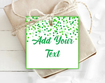Green Gift Tags - Etsy
