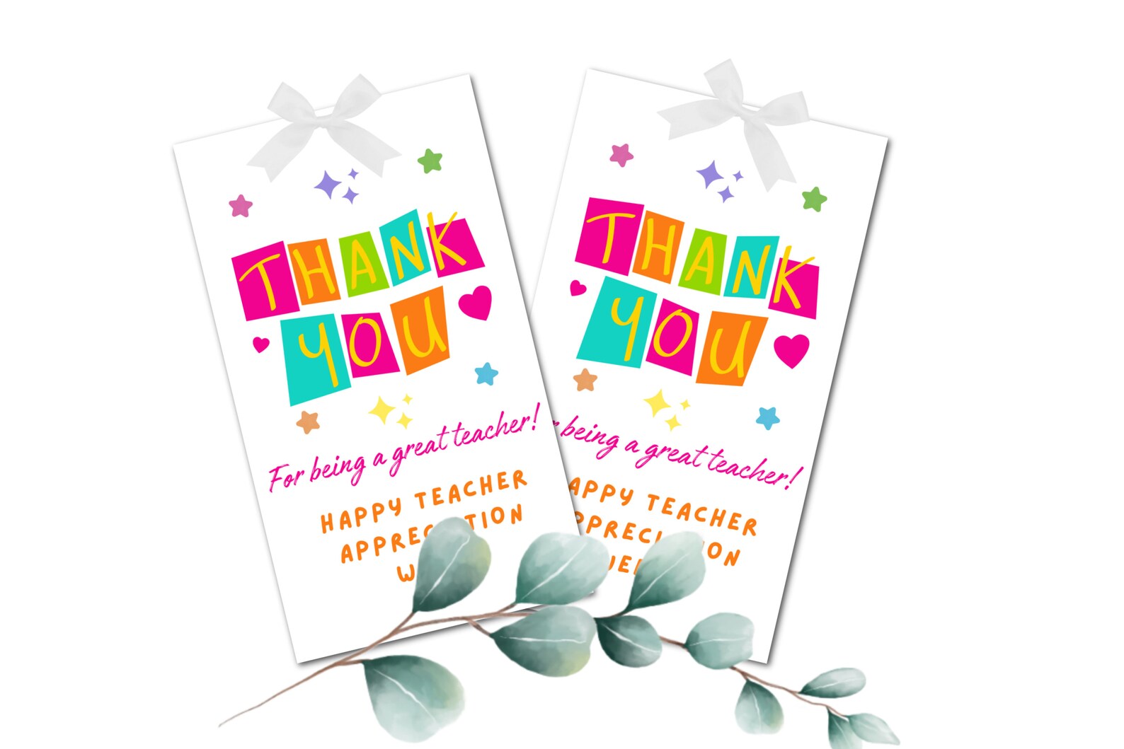 Teacher Appreciation Tags Teacher Appreciation Week Tags Teacher Thank ...
