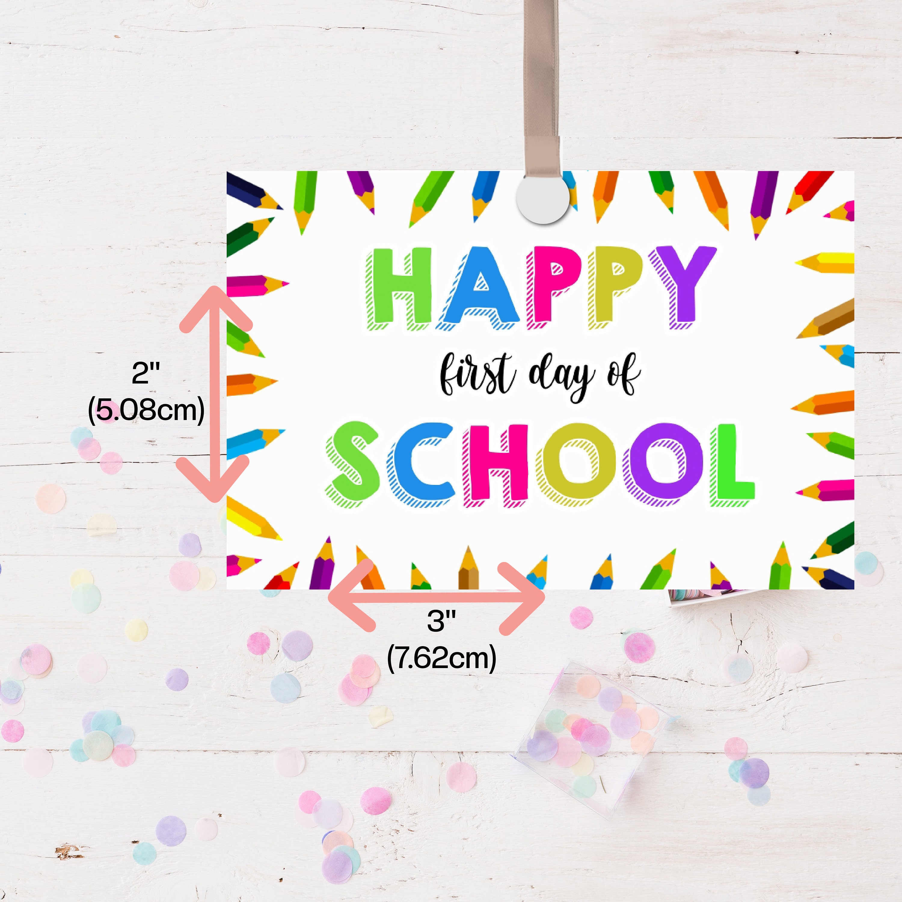 Editable Back to School Gift Tag Back to School Treat Tag First Day of ...