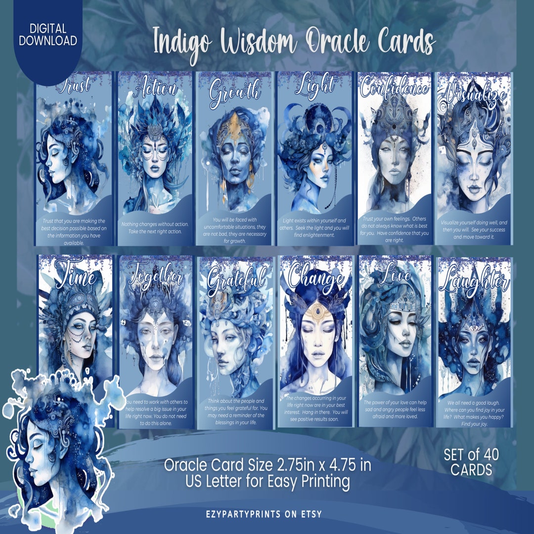 Oracle Cards Digital Download Women Oracle Cards Empowerment Cards ...
