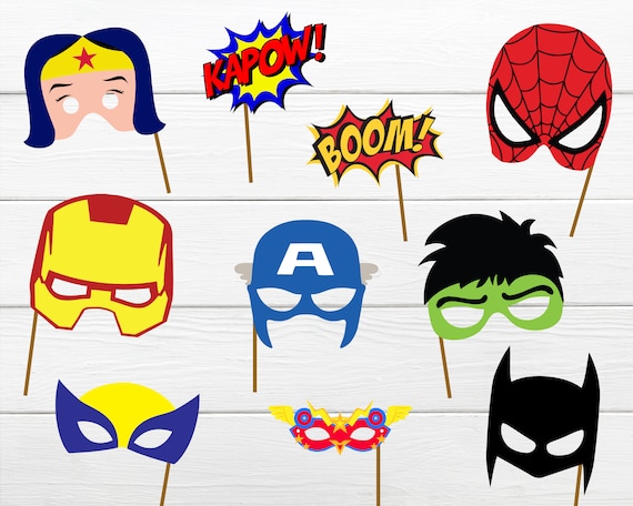 Superhero Party Decorations Printable Template