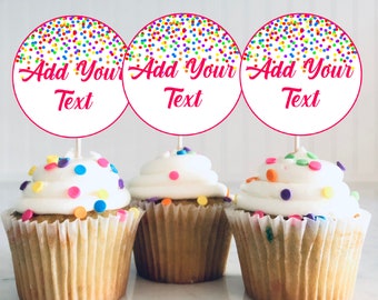 Printable Welcome to the Team Round Tags Rainbow Confetti - Etsy