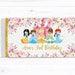 Princess Birthday Party Chocolate Wrapper Edit in Corjl Wrappers Candy ...