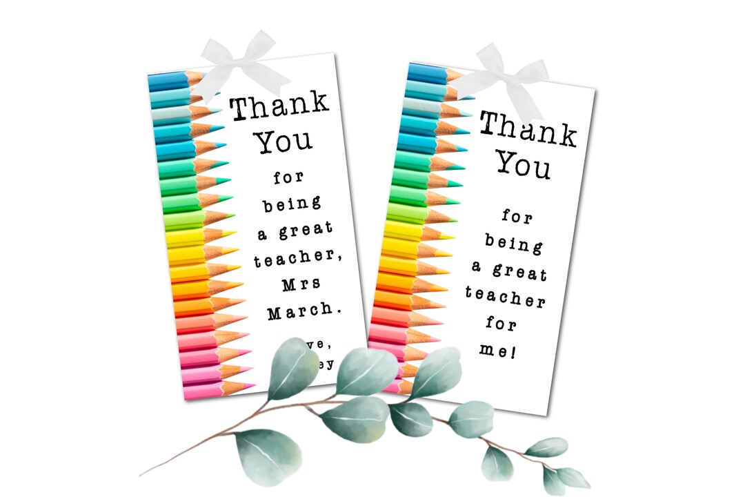 Editable Teacher Thank You Tags Editable Teacher Appreciation Tags ...