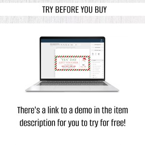 Christmas YES DAY Gift Voucher Printable Yes Day Christmas Gift ...