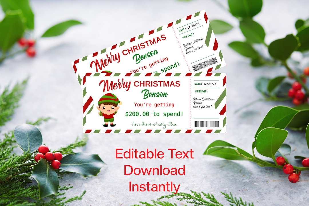 Vale regalo editable para editar, descargar e imprimir al instante. Plantilla de certificado de ...